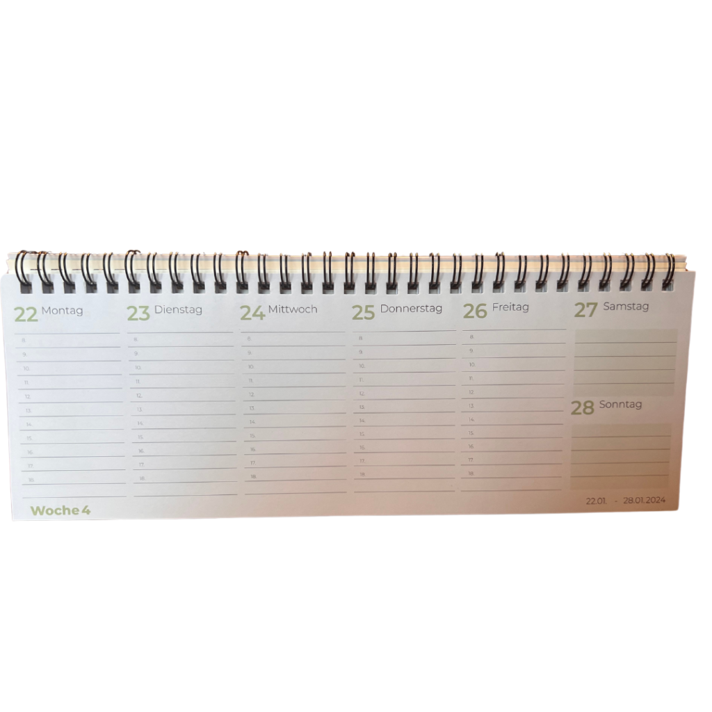 Desk calendar from Milula Studios - Prüfengel